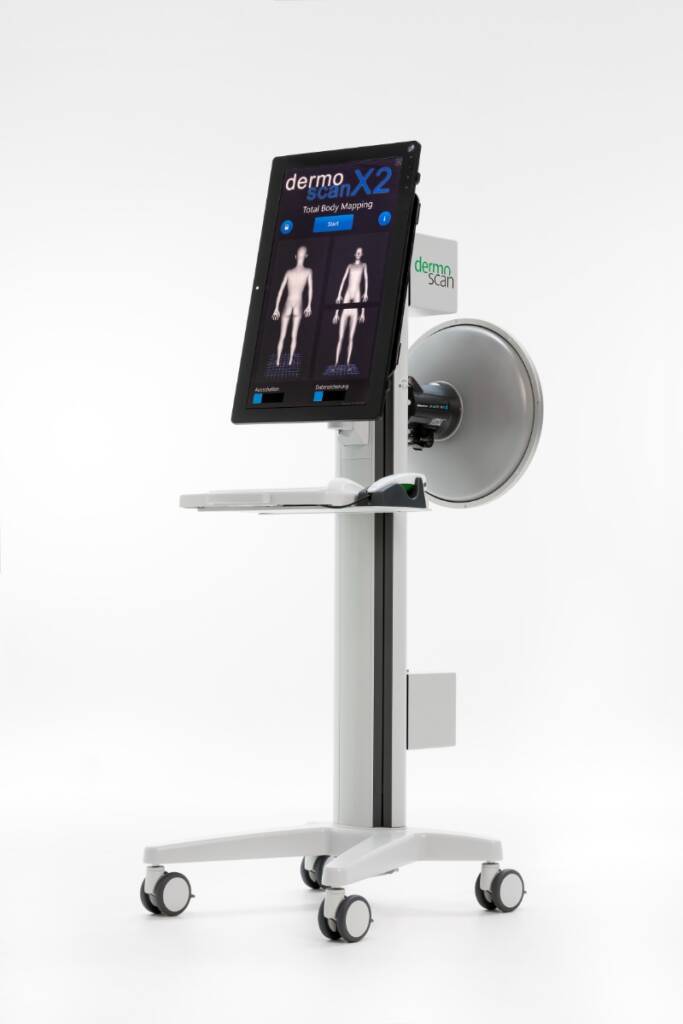 De digitale huid analyse scan van Dermate-goed